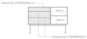 Komoda okoy 128 x 81 cm oranžová MUZZA