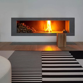 Koberec Big Stripe: Šedo-černá 80x140 cm