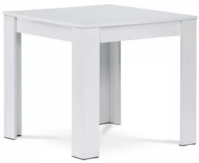 Jídelní stůl pro 2 - 4 osoby 80x80 x75 bílý matný AT-B080 WT1