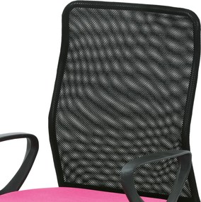 Juniorská židle GIORGIO - růžová síťovina