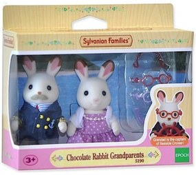 Figurky sylvanian families babička a dědeček chocolate králíci