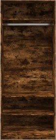 Šatní skříň kouřový dub 80 x 50 x 200 cm kompozitní dřevo 3307697