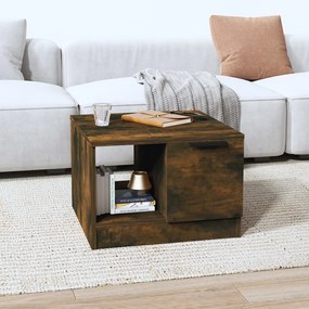 Konferenční stolek kouřový dub 50 x 50 x 36 cm kompozitní dřevo