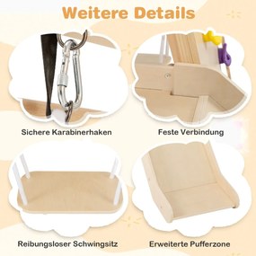 Costway 8-in-1 Gymnastický set v džungli Dřevěné Montessori šplhací hračky