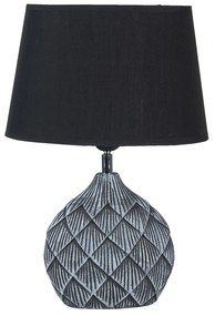 Šedivo černá stolní lampa Sofia - 26*19*38 / E27