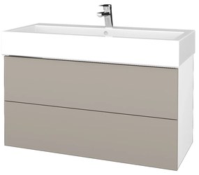 Dřevojas Koupelnová skříň VARIANTE SZZ2 100 Varianta: N01 Bílá lesk / N07 Stone