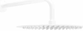 Mexen Slim sprchová hlavice 25 cm s rameno sprchového setu, bílá - 79225211-20