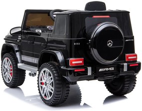 Dětské elektrické autíčko s dálkovým ovládáním BestBerg BBCC-60B – Mercedes-Benz AMG G63 / nosnost 25 kg / Li-Ion baterie / černá