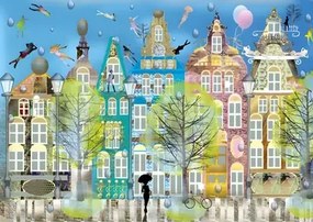 YAZZ Puzzle Belgické město / 1000 dílků / 68 x 48 cm