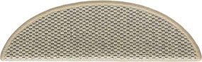 Samolepicí nášlapy na schody sisal 15ks 56x17x3cm světle zelené 326863