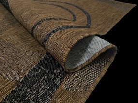 BE Koberec Eqos 0003 BROWN - hnědý obdélníkový Rozměr: 140x190 cm