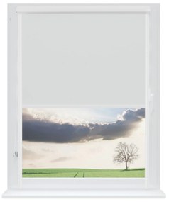 Dekodum Zatemňovací roleta v bílé kazetě, barva látky White Šířka (cm): 96, Výška (cm): Balkonová (do 200 cm), Strana mechanismu: Levá