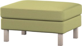 Potah na podnožku IKEA Karlstad barva zelená látka lesklé, sametová