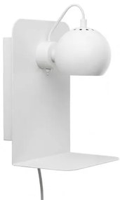 Nástěnná lampa Ball s USB, bílá matt Frandsen lighting 5702410282261