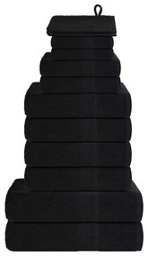 12dílná sada ručníků FROGN černá 360 g/m² 137107