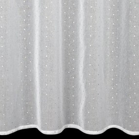 ZÁCLONA NA KROUŽCÍCH DOTI 140X250 CM BÍLÁ