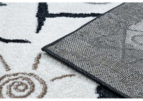 Dětský kusový koberec Skákací panák černý 140x190cm