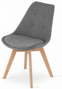 SUPPLIES NORI Skandinávská Jídelní židle - světle/šedá barva