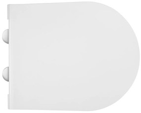 Sapho, AVVA Slim WC sedátko s pomalým zavíráním, bílá/chrom, 100787