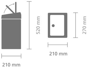 Brabantia Koš Touch Bin 10L lesklá ocel