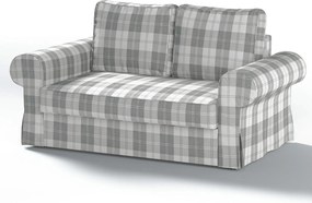 Potah na pohovku IKEA Backabro 2-místná, rozkládací barva šedá látka pletený vzor, vzorované