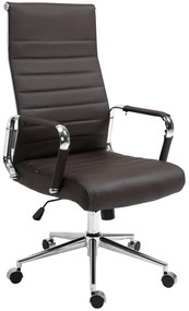 Kancelářská židle Bingley - pravá kůže | tmavě hnědá