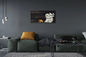 Obrazy na plátně Spací angel listy board 100x50 cm