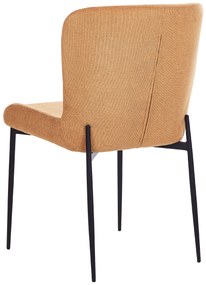 Sada 2 jídelních židlí oranžová ADA Beliani