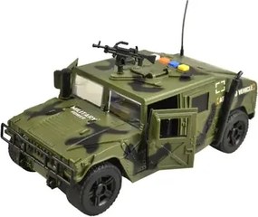 MaDe 03225 - Vojenské auto se světlem a českým hlasem 24cm