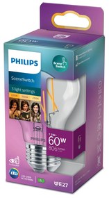 Philips SceneSwitch E27 LED žárovka 7,5W Vlákno