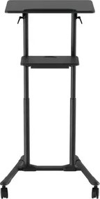 Gembird TVS-DESK-01-BK černá / Stojící psací stůl / Nastavitelná výška