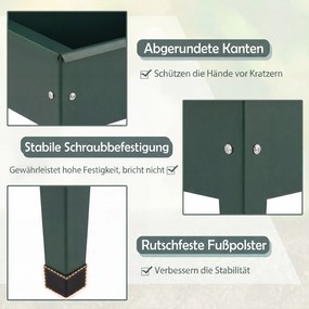 Costway Vyvýšený záhon kovový Vyvýšený zahradní záhon do 20 kg Květináč
