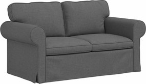 Set pohovek 2 ks Tmavě šedá textil 3407487