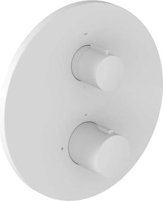 Ravak Spring - Termostatická podomítková baterie SG 063.10WHM.O2.RB071, pro 2 spotřebiče, matná bílá X070573