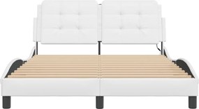 Rám postele s LED bez matrace Zadar bílý 140 x 190 cm 3214104