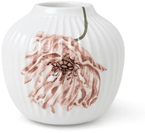 Bílá porcelánová váza Kähler Design Poppy, výška 13 cm