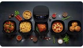 Fritéza Berdsen BD-658 černá s funkcí horkovzdušného fritování a nízkým obsahem tuku