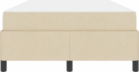 Postel s boxspringem Krémová 120 x 190 cm textil 3398848
