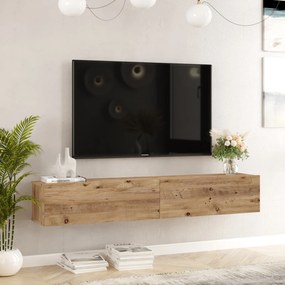 KALUNE DESIGN dřevěný TV stolek FRAM světlý 29,6x180 cm 956LCS1611