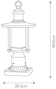 Kichler KL-RIVERWOOD3-M - Venkovní lampa RIVERWOOD 1xE27/60W/230V IP44 černá