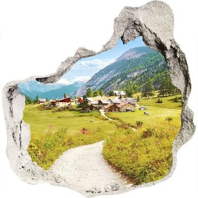 Wallmuralia Nálepka fototapeta 3D Pastvina v Alpách 75x75 cm