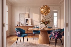 Designová židle Scarlet CLASSIQUE modrý samet