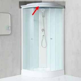 Strop pro boxy Notre a Mild 90x90 čtvrtkruh