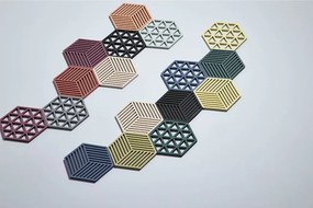 Podložka pod horké nádobí Hexagon čokoládová