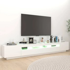 TV skříňka s LED osvětlením bílá 260 x 35 x 40 cm 3081915
