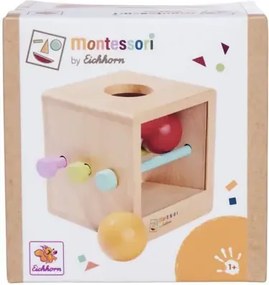 EICHHORN Montessori box / 3 tyčky, 2 míčky / dřevo / od 12 měsíců