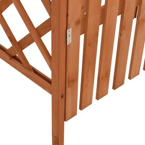 Pergola s brankou 116 x 40 x 204 cm masivní jedle 316389