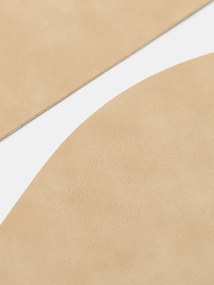 Sinsay - Prostírání na stůl z imitace kůže sada 2 ks - béžová