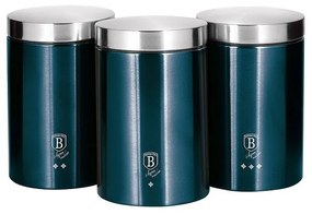 BERLINGERHAUS Dóza na potraviny sada 3 ks Aquamarine Metallic Line BH-6271