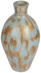 Pálená hlína Dekorativní váza 45 Modrá DIKAJA Beliani